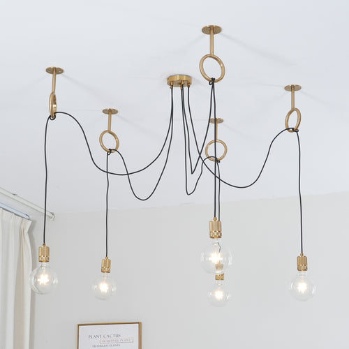 Industrial Spider Chandelier